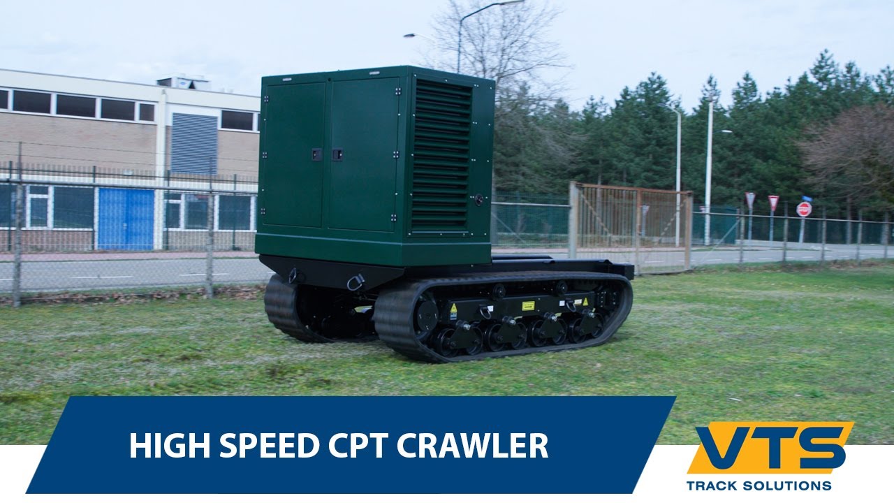 High speed tracked crawler for CPT machine | VTS TRACK SOLUTIONS - YouTube