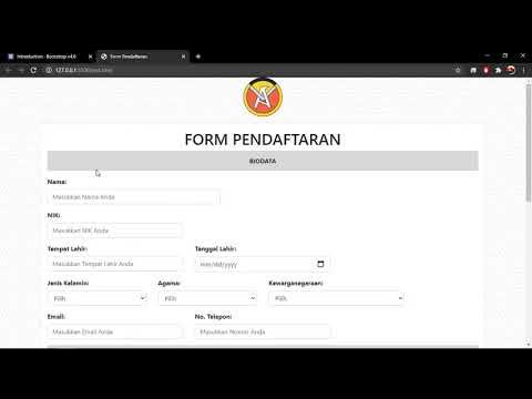 Form Pendaftaran HTML - YouTube