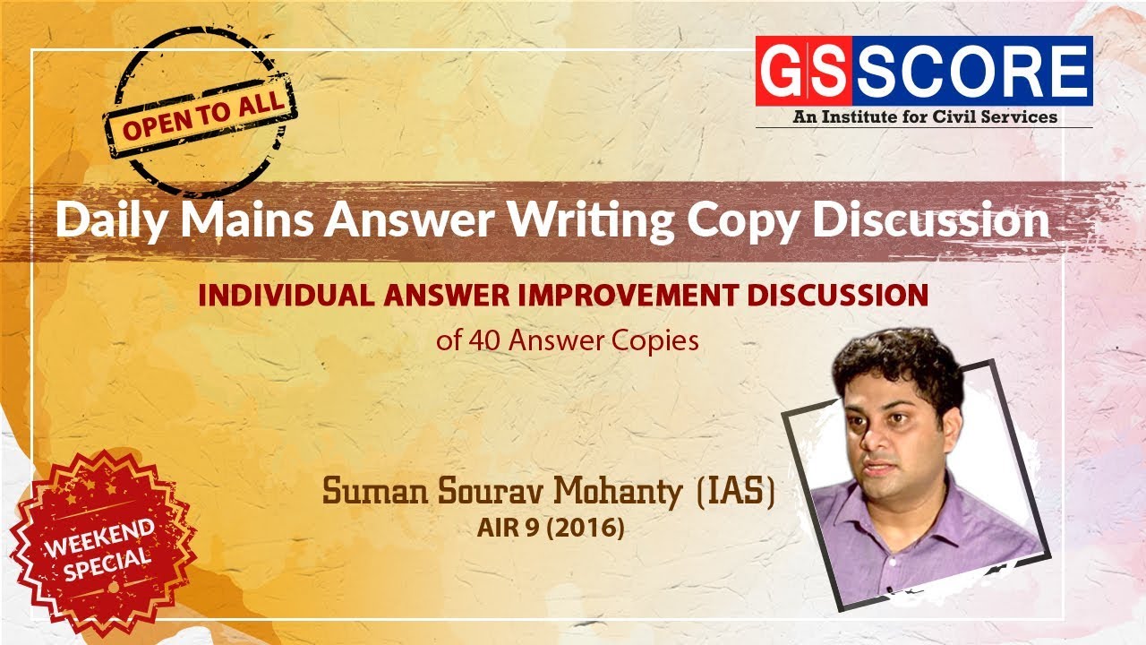 IAS Mains Daily Answer Writing: 40 Different Approach to Write a Single ...
