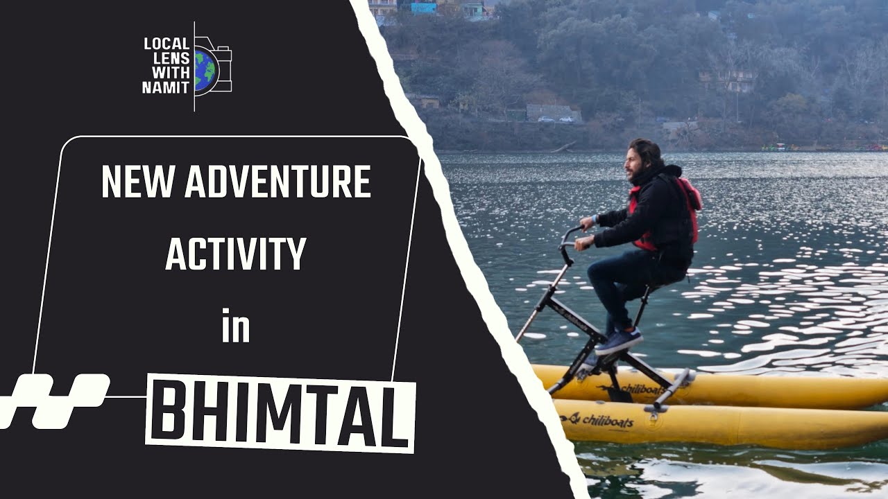 Bike on Water? Unbelievable Water Cycling Adventure in Bhimtal - YouTube