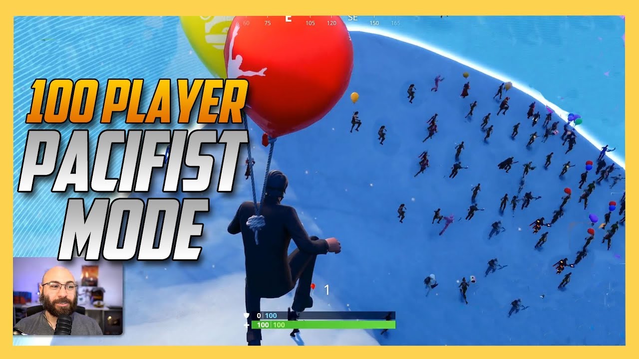 100 Player Fortnite PACIFIST MODE - No Violence, No Building, Just ...