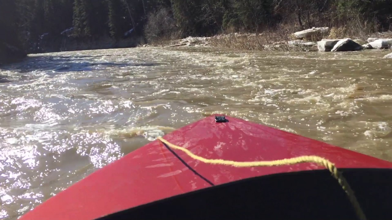 Mini Jet Boat Beaverlodge River 2017 - YouTube