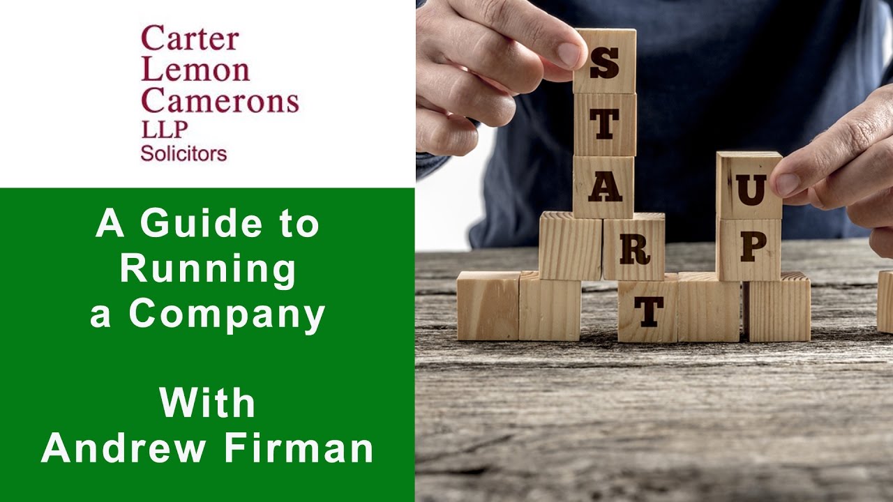 A Guide to Running a Company with Andrew Firman: CarterCamerons.com ...