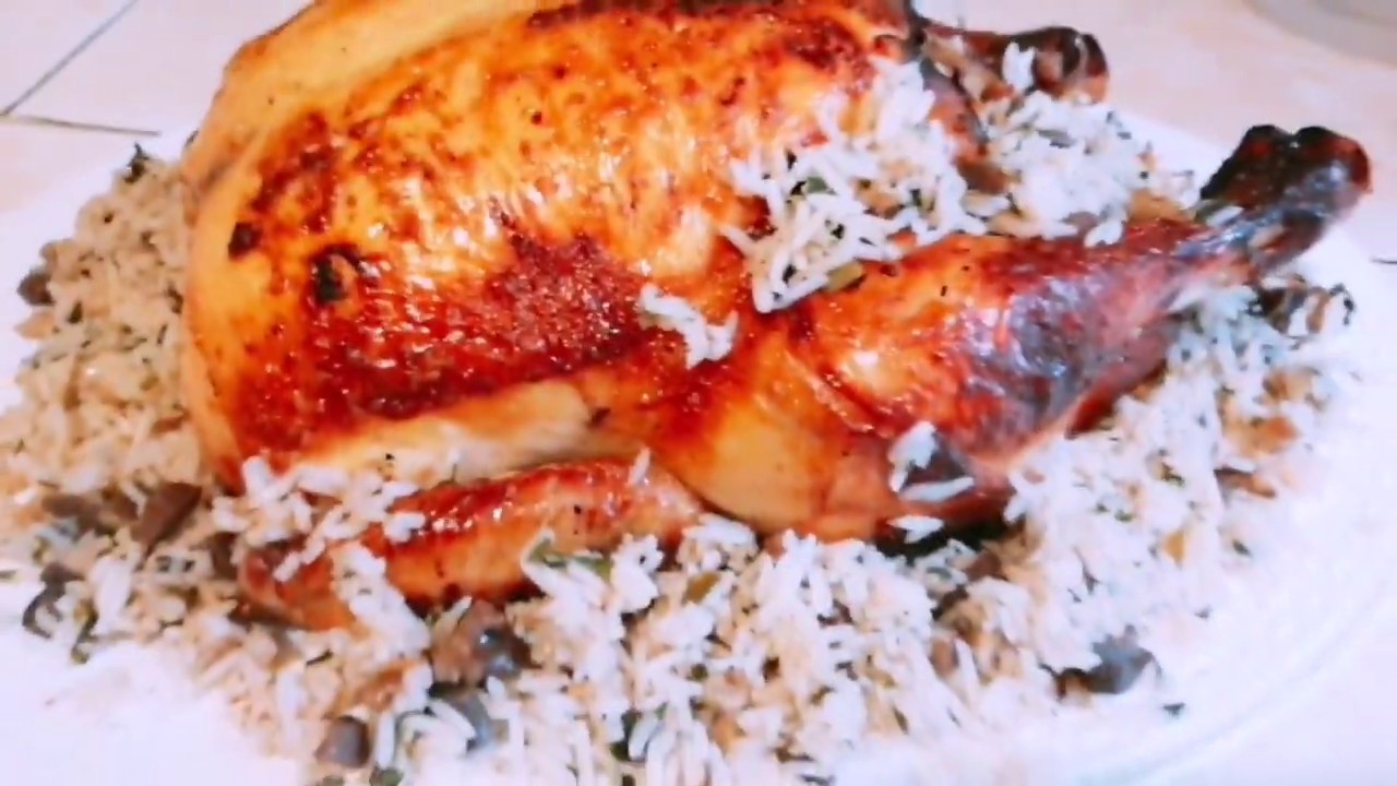 POLLO RELLENO / delicioso plato estilo árabe / sencillo - YouTube