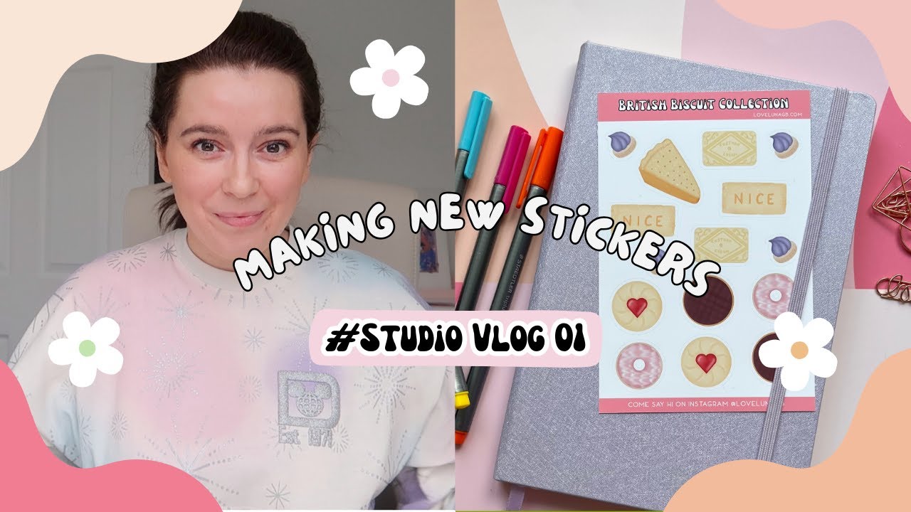 Studio Vlog 1 - First studio vlog and creating a new sticker sheet ...