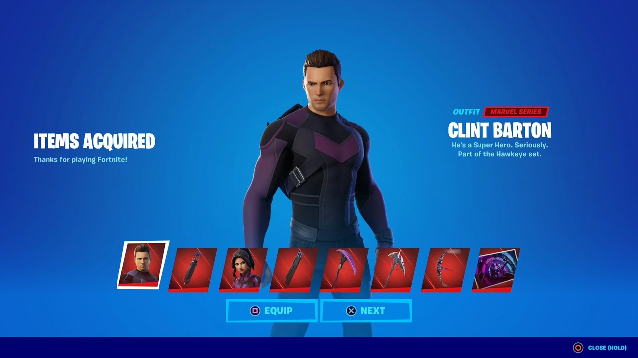 Spending 2,400 V-Bucks Buying NEW HAWKEYE Skin Bundle NEW Fortnite ...