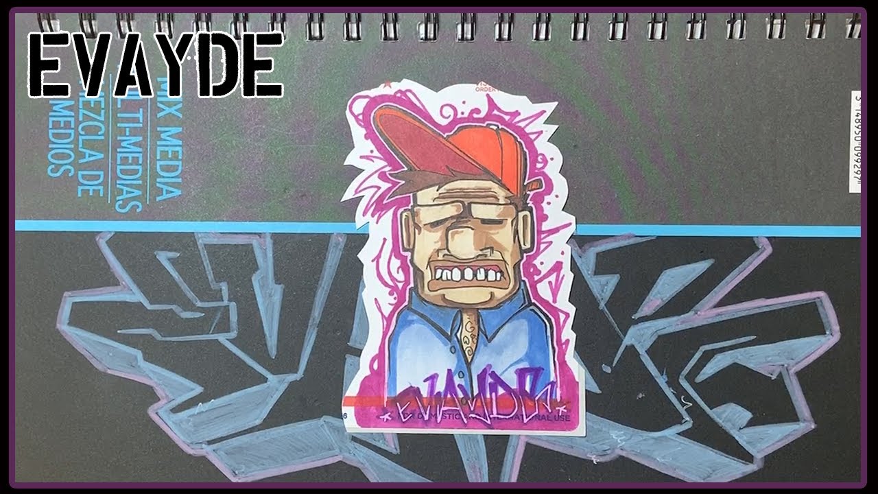GRAFF STYLE CHARACTER ON LABEL | WATCH ME FREESTYLE | EVAYDE - YouTube
