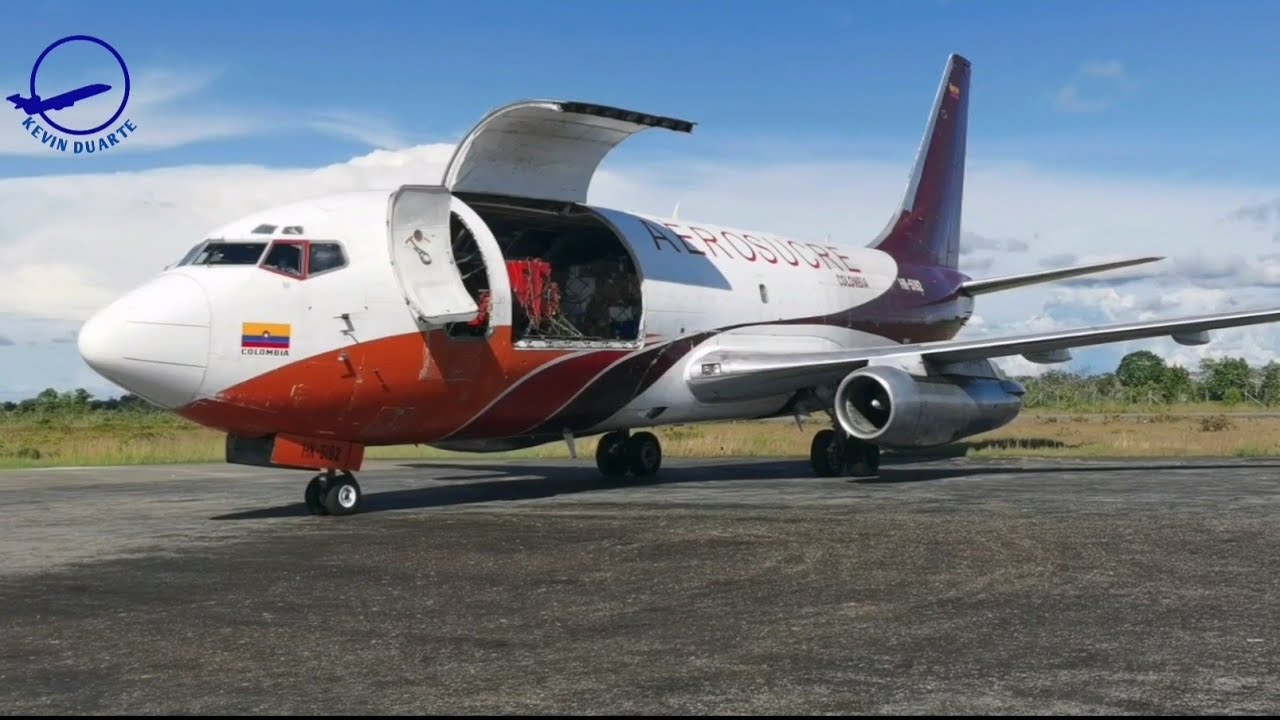 AEROSUCRE BOEING 737-200 uso EXCLUSIVO en COLOMBIA - YouTube