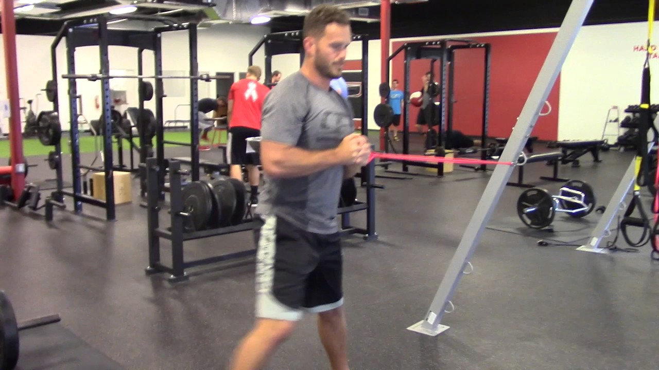 EricCressey.com: Lateral Lunge with J-Band Overhead Reach - YouTube