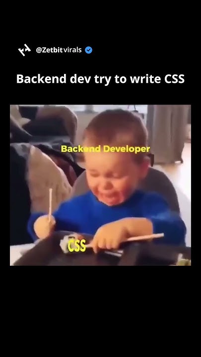 Backend dev try to write CSS #programmer #programmerlife #coding - YouTube