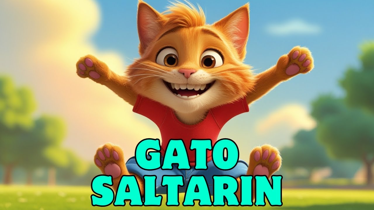 Gato Saltarin | Nursery Rhymes | Canciones Infantiles | ABC y 123 con ...