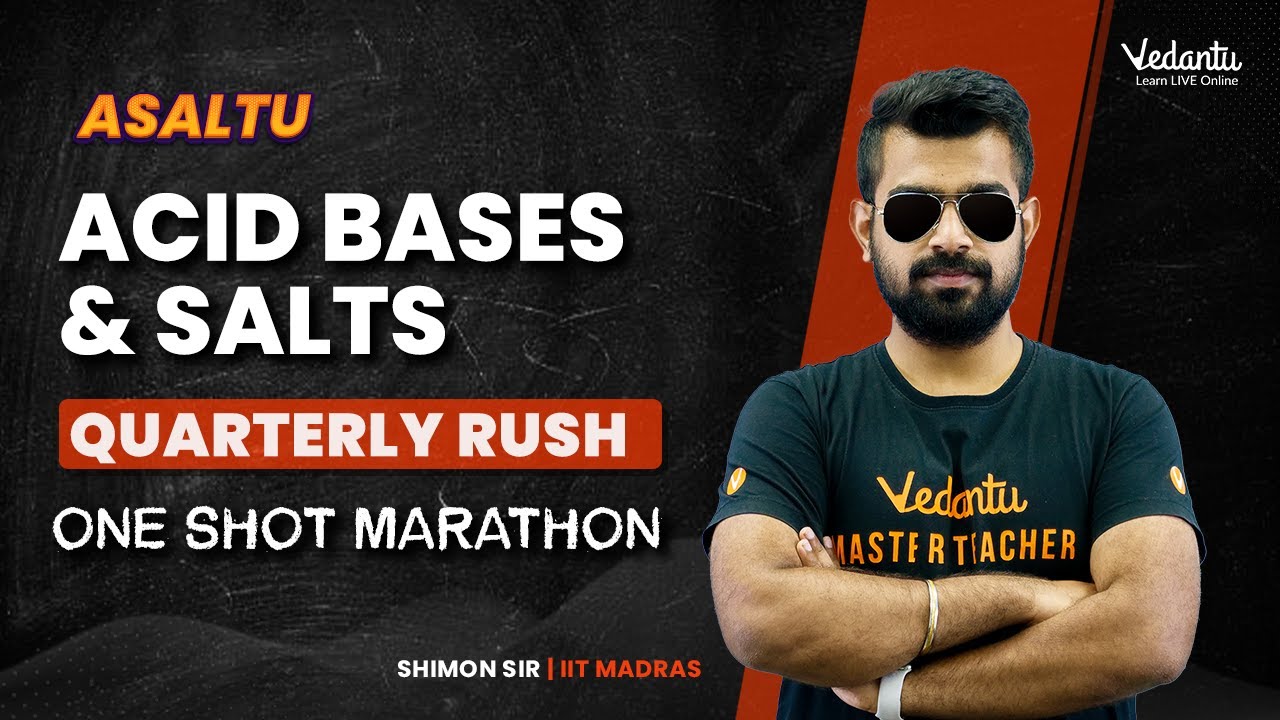 Acid Bases & Salts Class10 | Quarterly Rush | One Shot Marathon ...