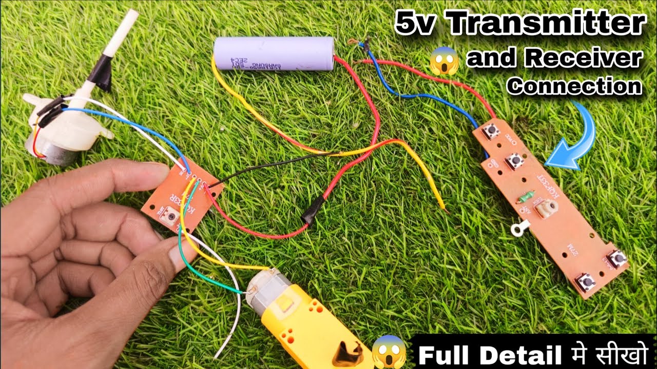 5v Transmitter and Receiver ke connection kaise karen || how to connect ...