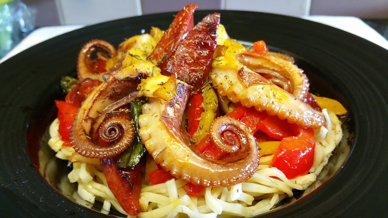 How To Prepare And Cook Octopus. "Surf & Turf" #SRP - YouTube