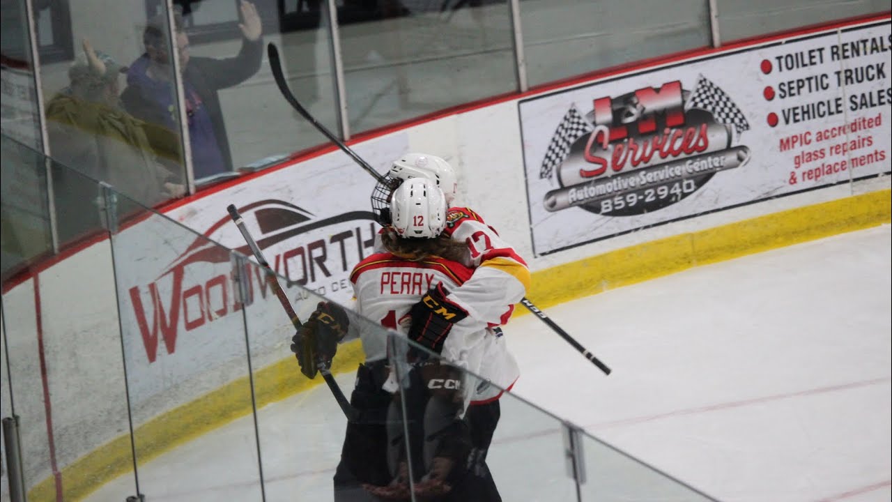 Sebastien Hicks scores FIRST MJHL goal! - YouTube