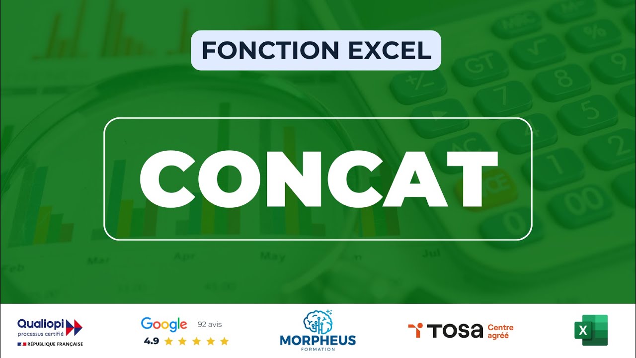 Comment utiliser la fonction CONCAT sur Excel ? - YouTube
