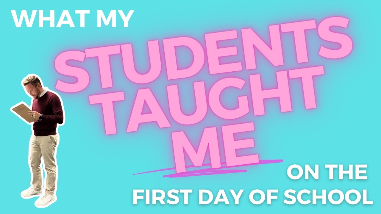 What My Students Taught Me This Week - YouTube