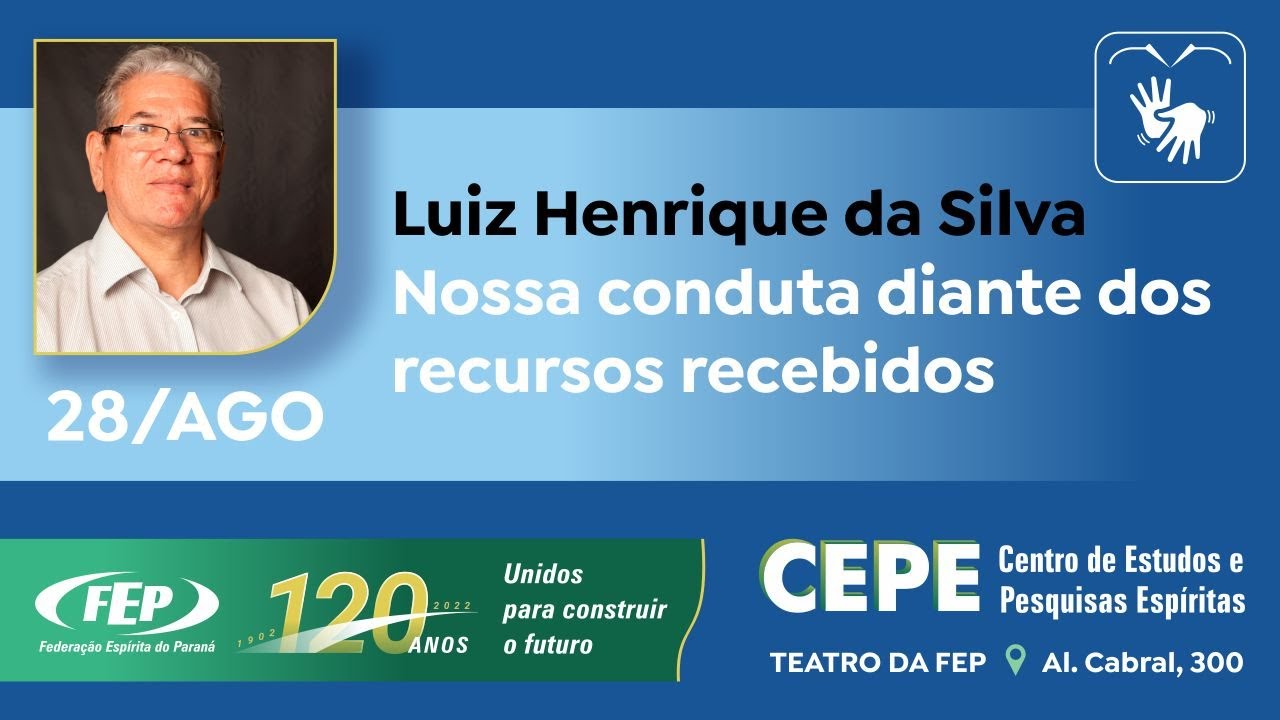 Nossa conduta diante dos recursos recebidos - Luiz Henrique da Silva - YouTube