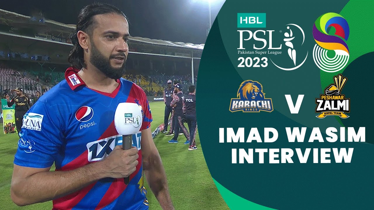 Imad Wasim Interview | Karachi Kings vs Peshawar Zalmi | Match 2 | HBL ...