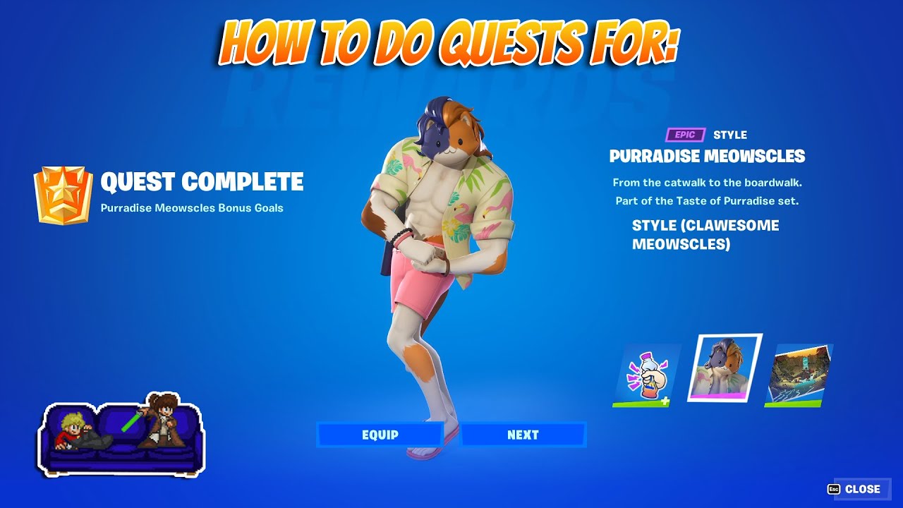 FULL Quest Guide to Unlock Purradise Meowscles - YouTube