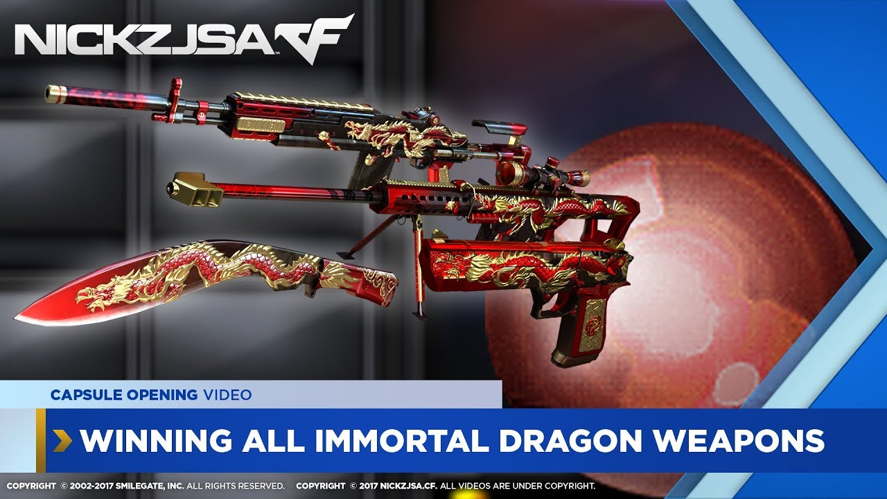 Winning Immortal Dragon Weapons! (Capsule Opening) | CROSSFIRE ...