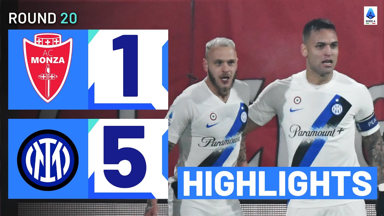 MONZA-INTER 1-5 | HIGHLIGHTS | Five star performance from Inter ...