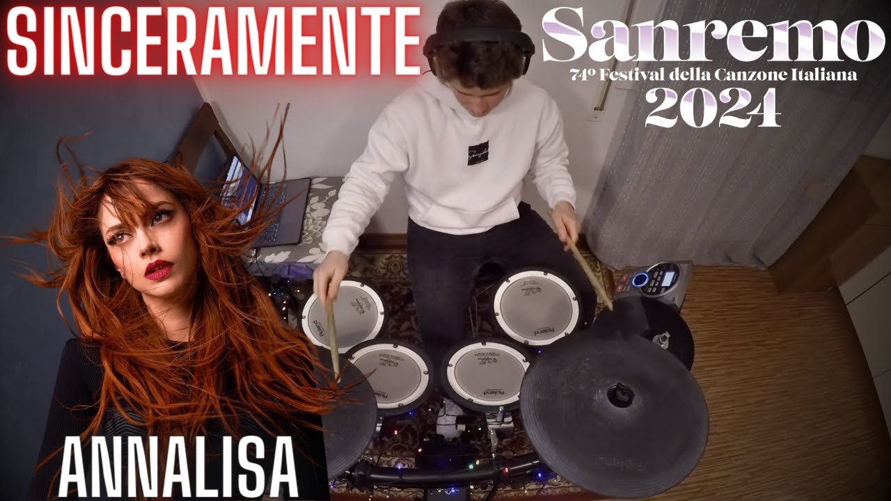 Annalisa - Sinceramente ~ Drum cover (Sanremo 2024) - YouTube