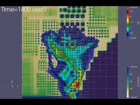 Flood modeling with adaptive mesh refinement - YouTube