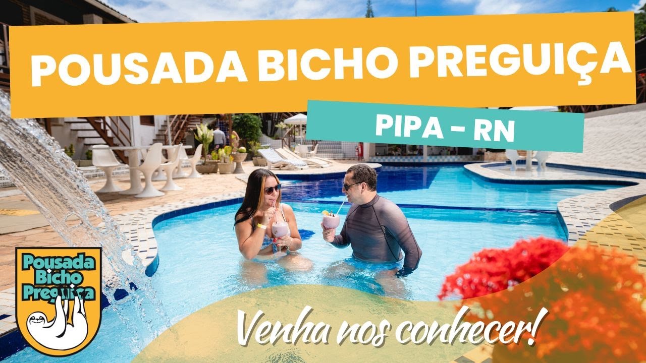 Conheça a Pousada Bicho Preguiça na PRAIA DA PIPA! 🌴🦥 Hospedagem com ...