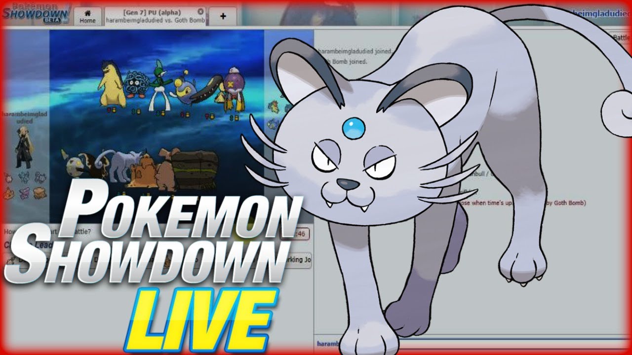 "ALOLAN PERSIAN IS GOD" Pokemon Showdown PU LIVE! - YouTube