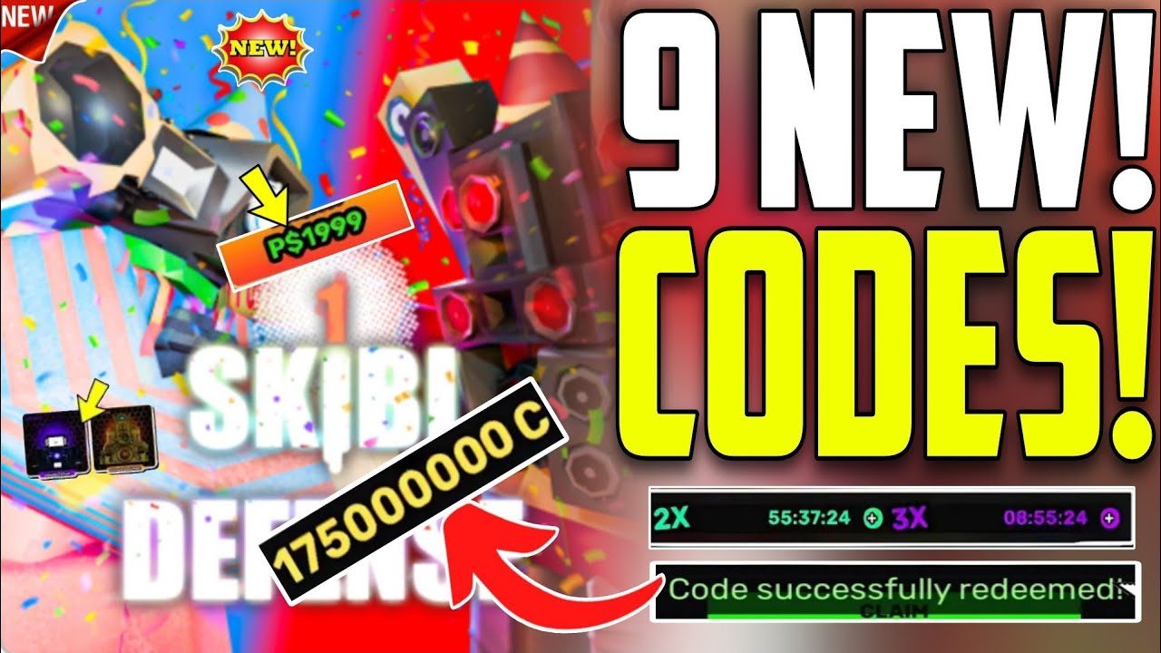 ⚠️UPDATE⚡CODE!⚠️ SKIBI DEFENSE ROBLOX CODES 2024 - SKIBIDI DEFENSE ...
