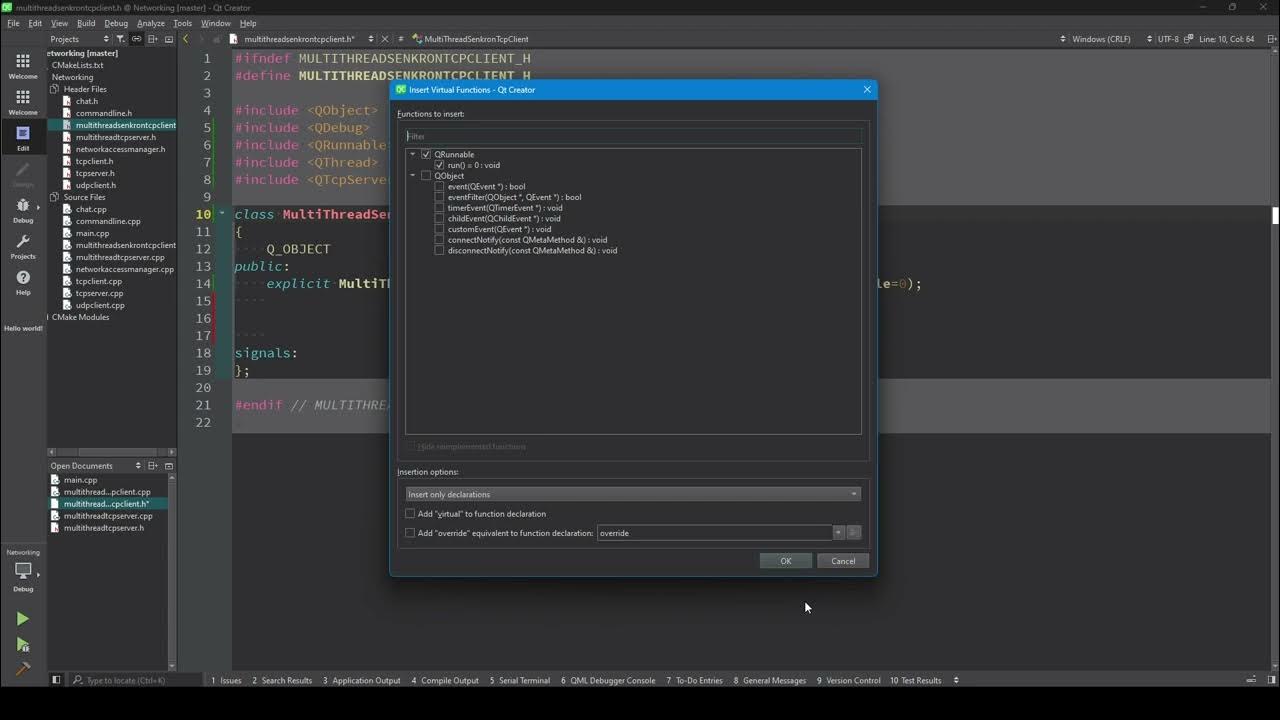 Qt6 Core 17 Networking 7 Multithread Web Server Youtube
