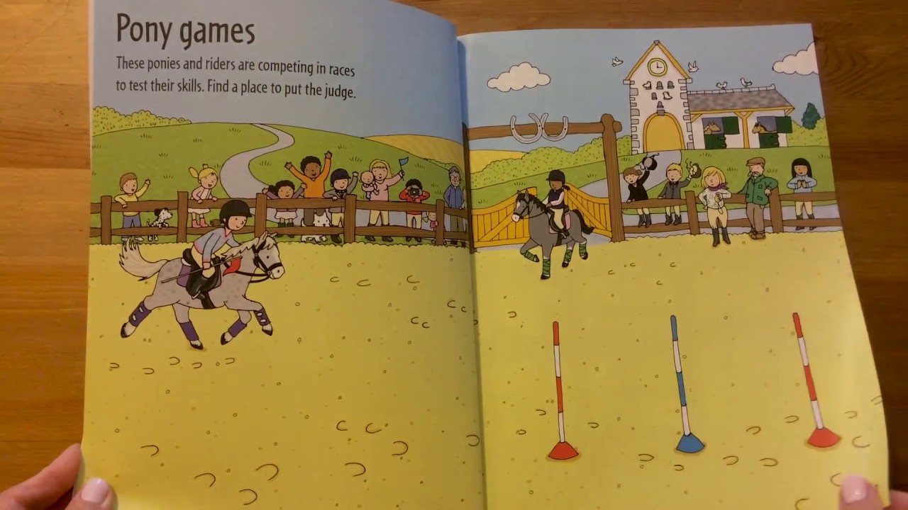 First Sticker Book Ponies - Usborne - YouTube