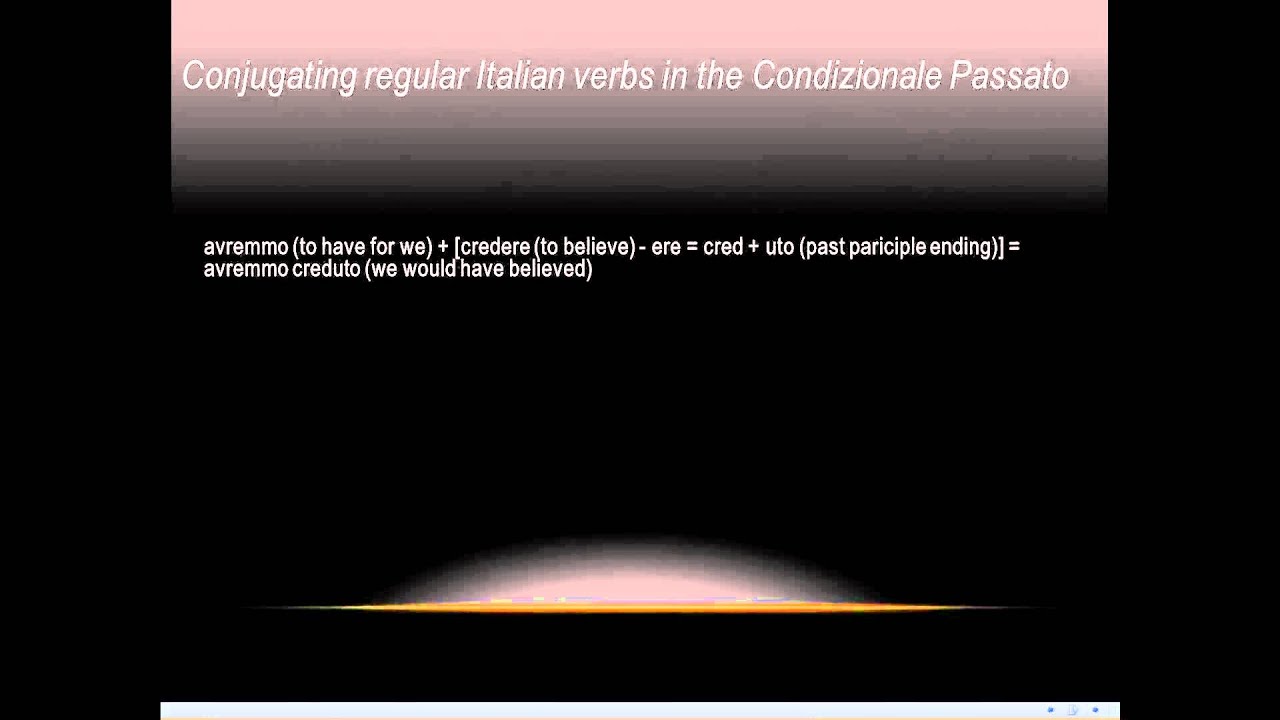 Learning to speak Italian_ Conjugating regular verbs in the past ...