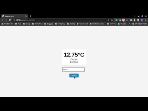 Build a Real-Time Weather App with JavaScript and OpenWeatherMap API - YouTube