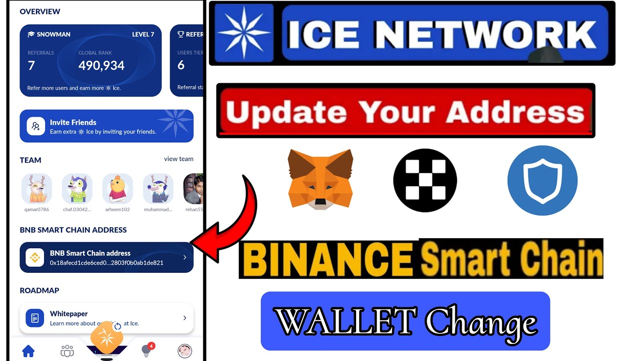 Ice Wallet Address Changel Ice Add BNB Walletlice Network Withdrawllce ...