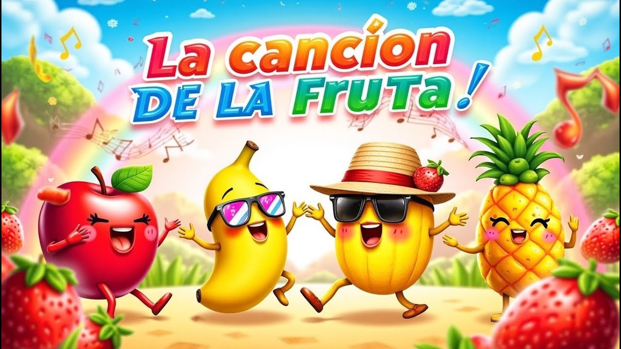 🎶🍎🍌 ¡La canción de la fiesta de las frutas! 🍓🍍 Cancion infantil para ...