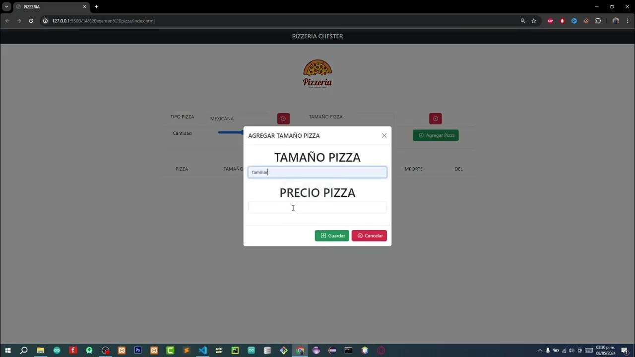 Aplicación Web PIZZERIA con JavaScript HTML CSS BOOTSTRAP - YouTube