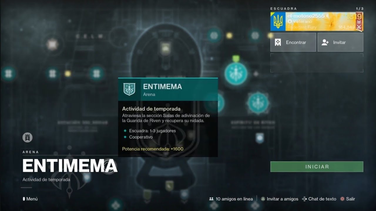 Misión Semanal "Entimema" - Temporada de los Deseos - [Destiny 2] - YouTube