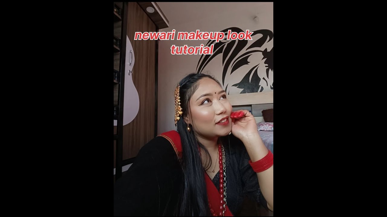Newari makeup looks tutorial// Makeup for newari dress - YouTube