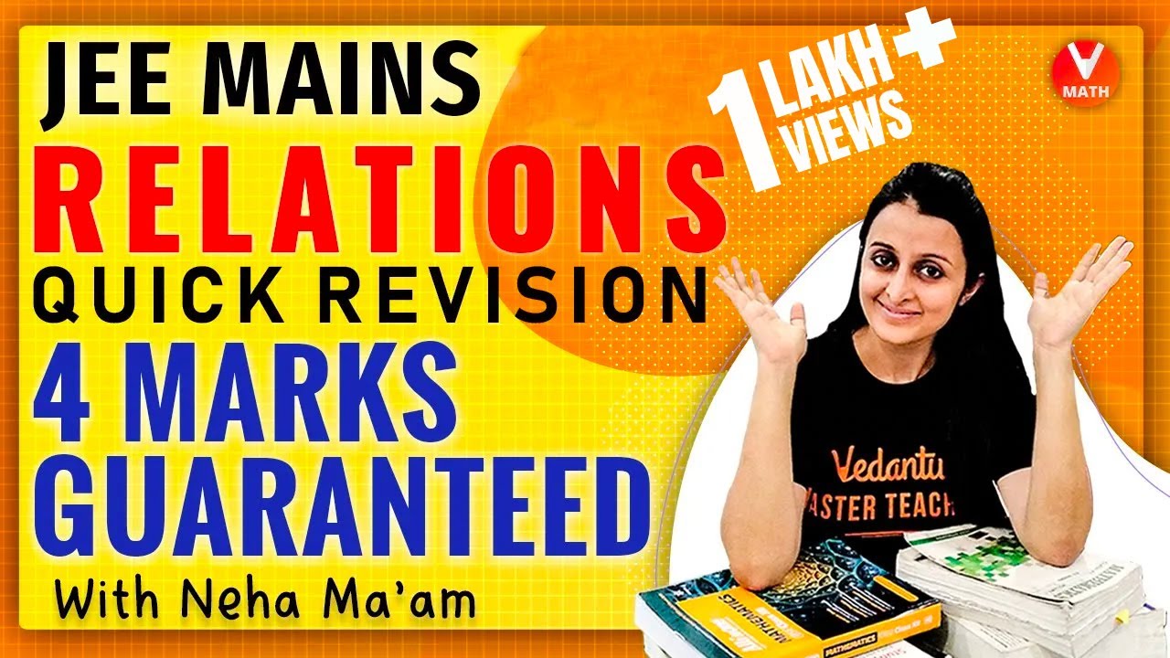Guaranteed 4 Marks In JEE Mains Maths Relations IIT JEE Quick guaranteed-4-marks-in-jee-mains-maths-relations-iit-jee-quick