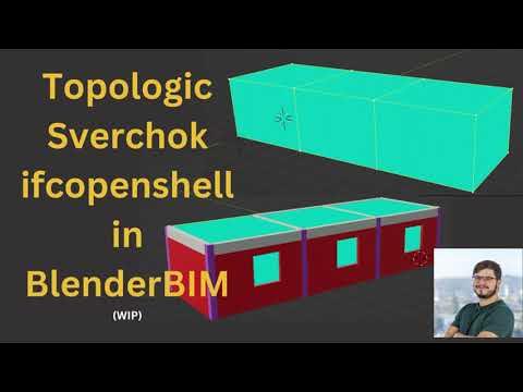 Topologic sverchok IfcOpenShell in BlenderBIM - YouTube