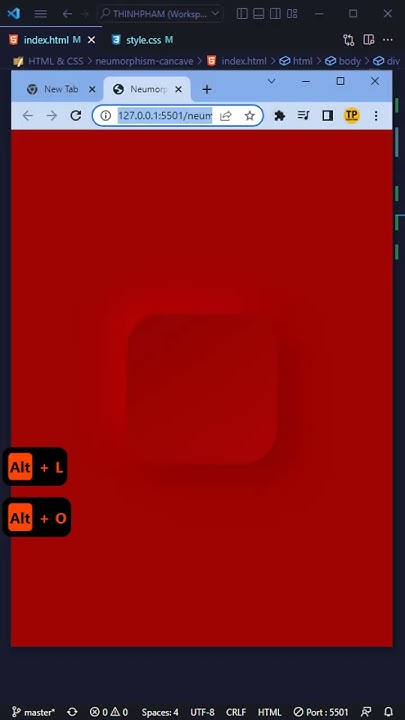 Neumorphism Html Css Thinhpham Shorts Youtube