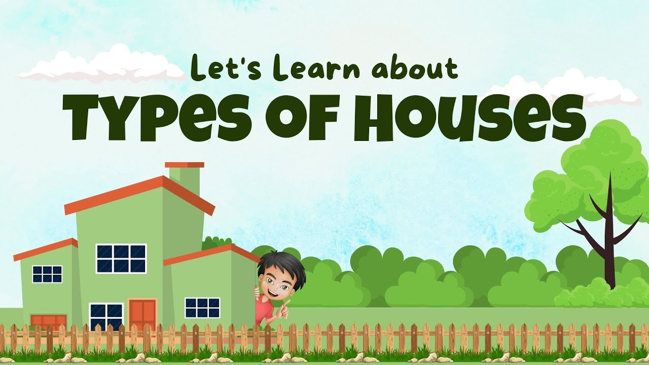 Types of Houses for Kids | Janvi's Studios - YouTube