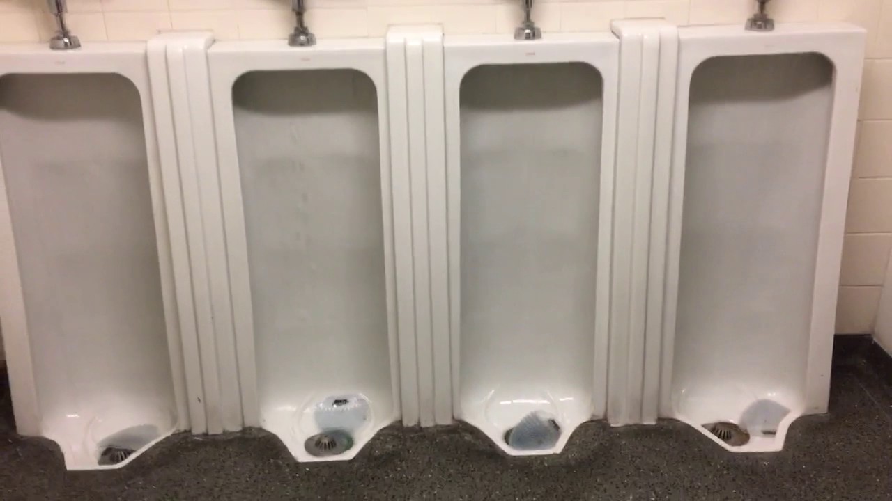 556. 4 Vintage Crane Urinals, 2 Mondern Crane Hymont(?) - YouTube