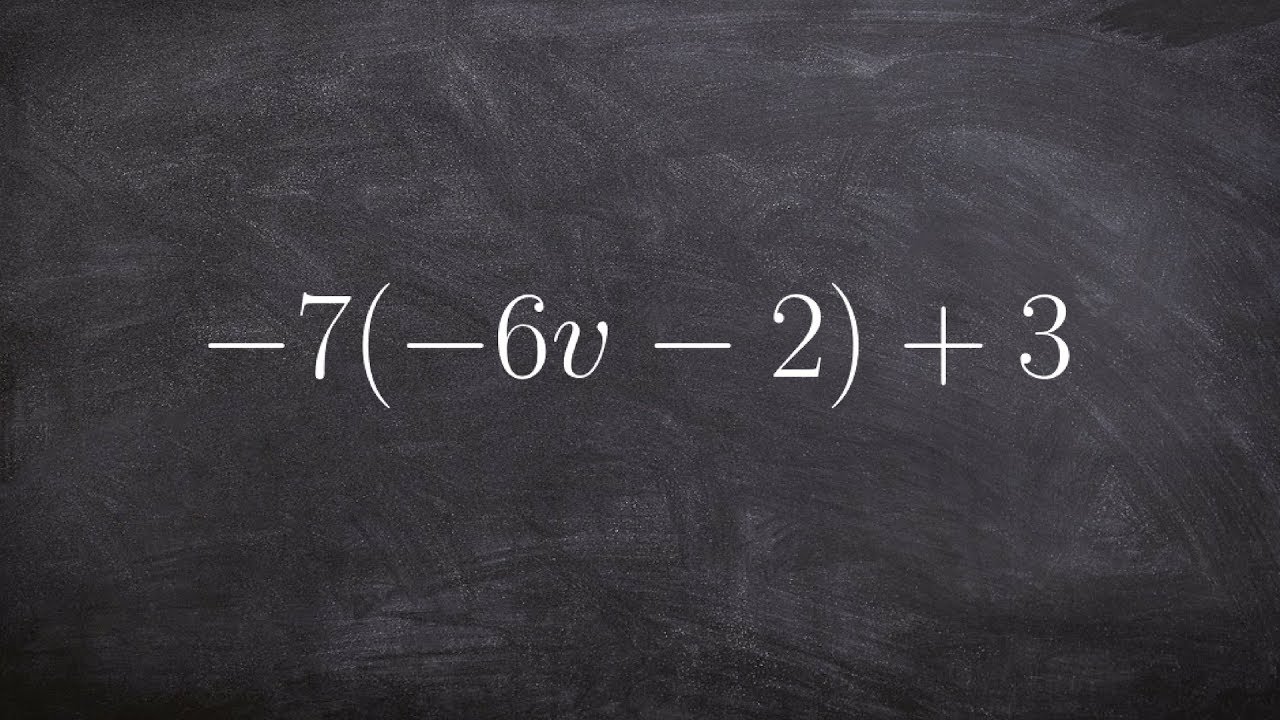 learn how to simplify an expression by using the distributive property - YouTube