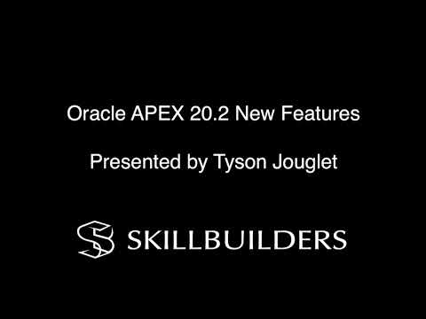 Oracle APEX 20 2 New Features - YouTube