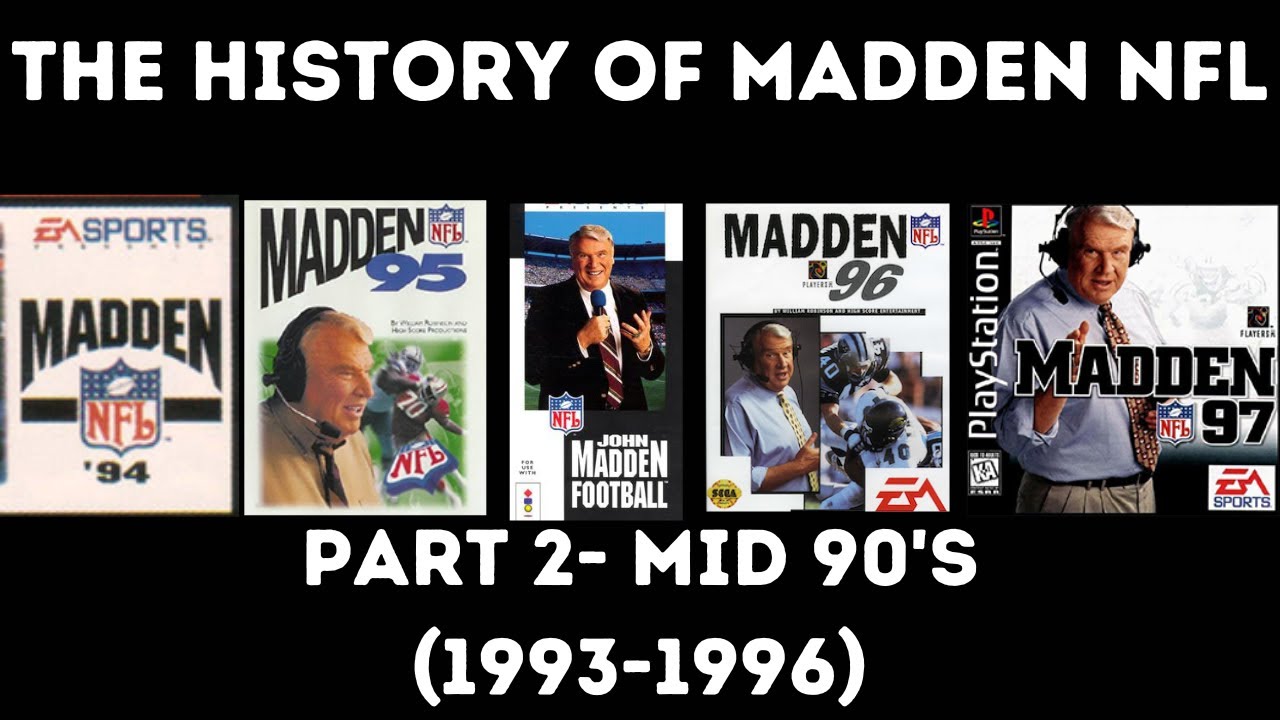 The History of Madden NFL: Part 2 (1993-1996) - YouTube