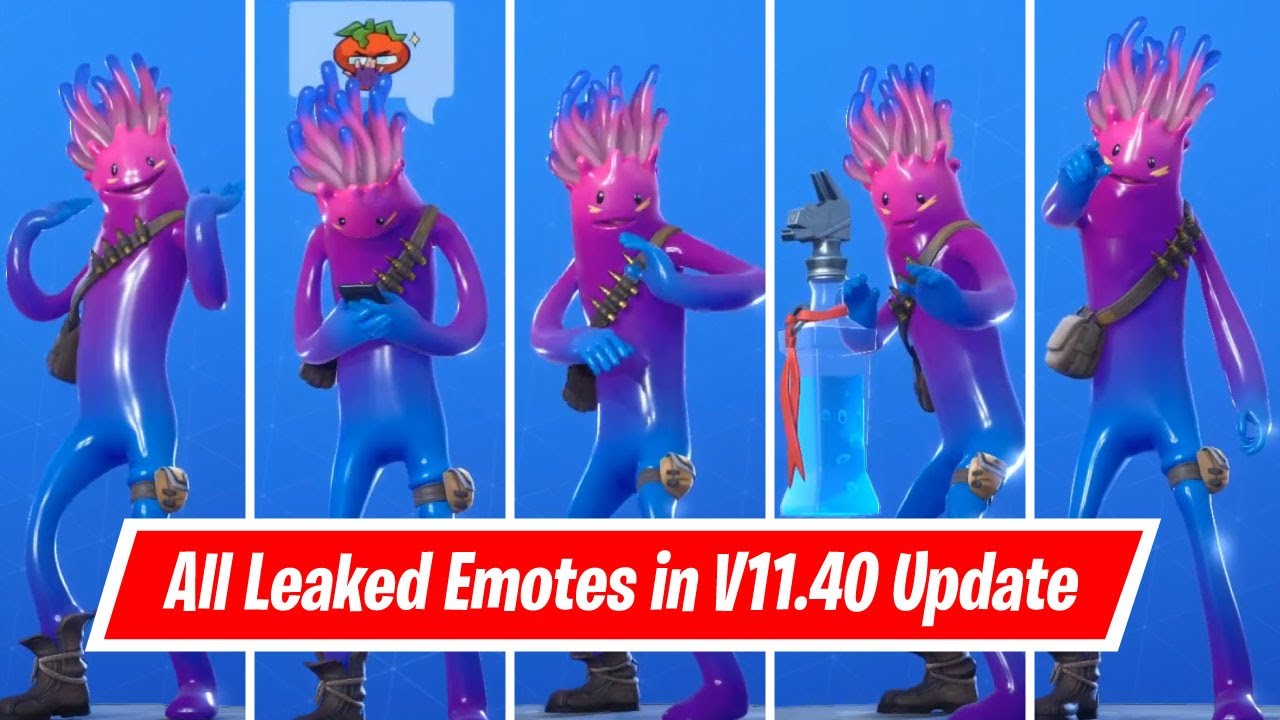 *New* All Leaked Emotes in V11.40 Update in Fortnite Chapter 2 - YouTube