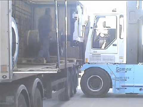 Semax 15 tons electric forklift handling steelcoil SSAB 1.wmv - YouTube